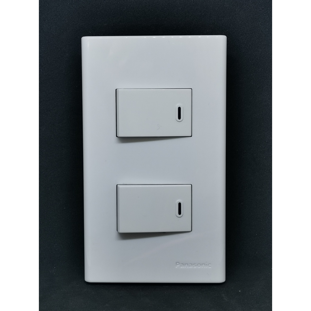 Panasonic 1 Way Switch 2 Gang Wide Series, 2 Gang Switch Wide Series ...