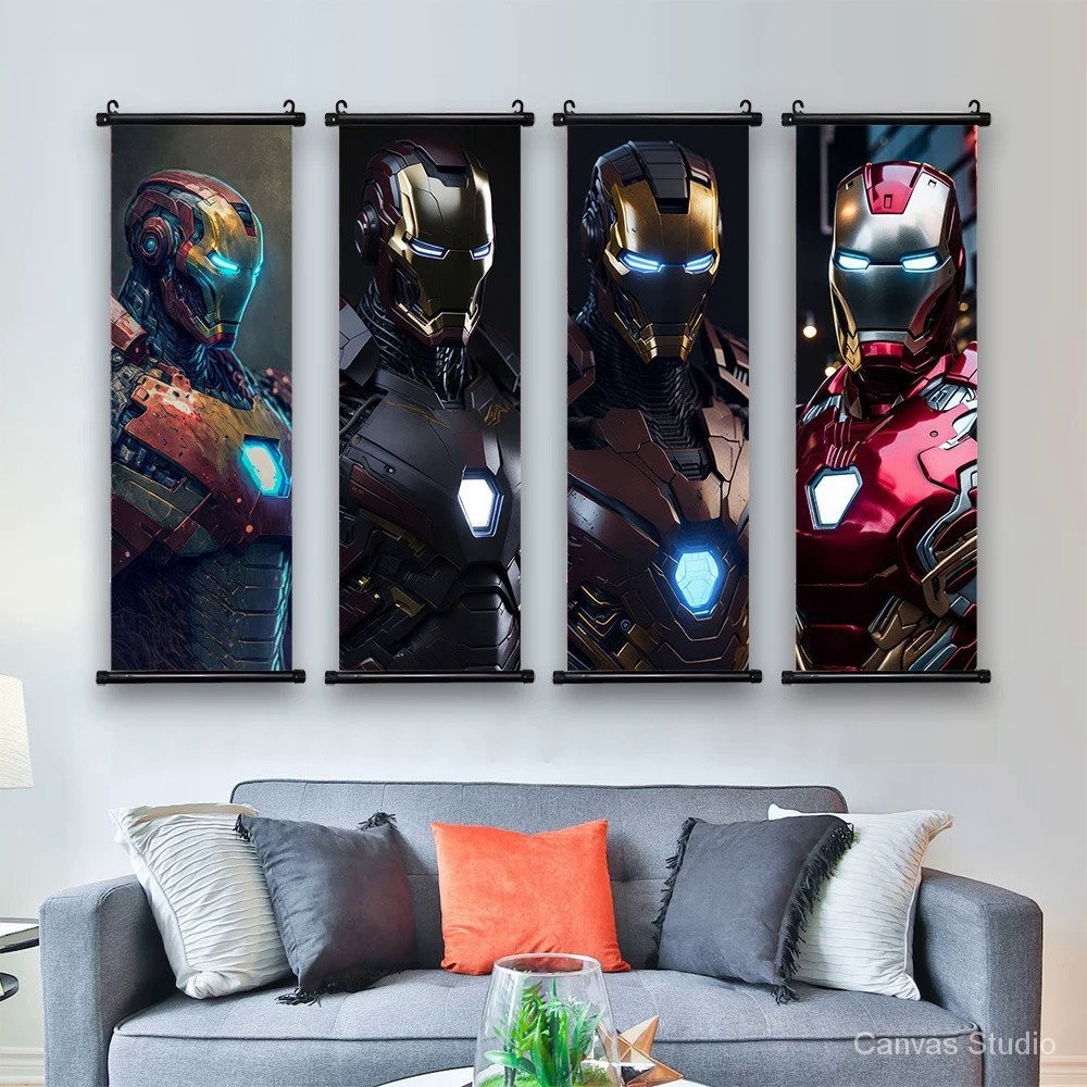 Marvel Iron Man Movie The Avengers Hanging Painting Scrolls Comics Home ...