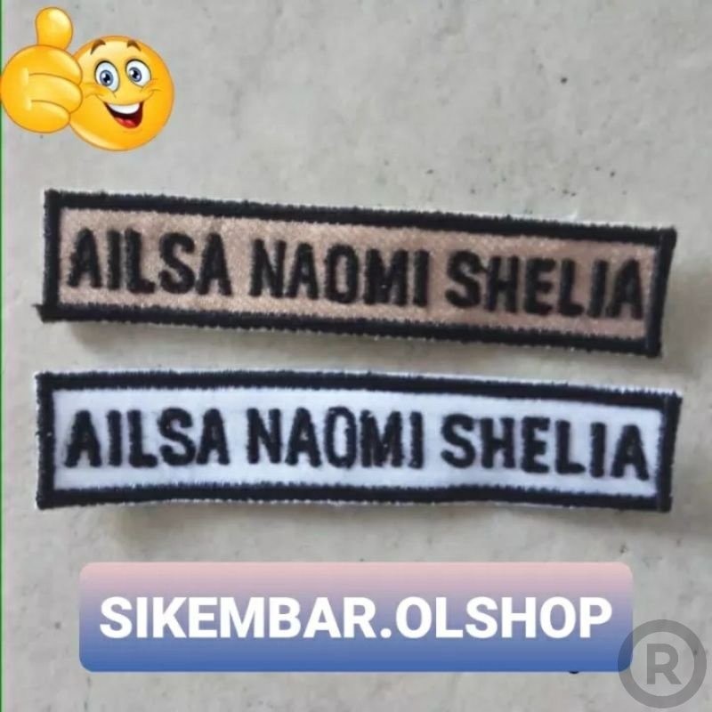 Embroidered Name Embroidery for School Uniforms / Scout Uniforms. Best ...
