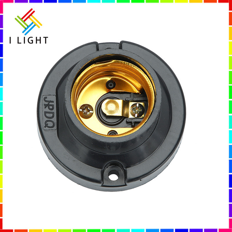 （Fast Delivery）E27 Bulb Holder Base White/Black Ceiling Light Bulb Socket Base（No Including ...