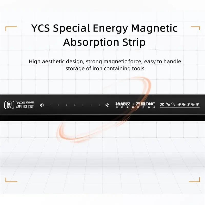YCS ONE Super Magnetic Absorption Bar for Mobile Phone Repair Screwdriver Fixtures Knife Metal ...