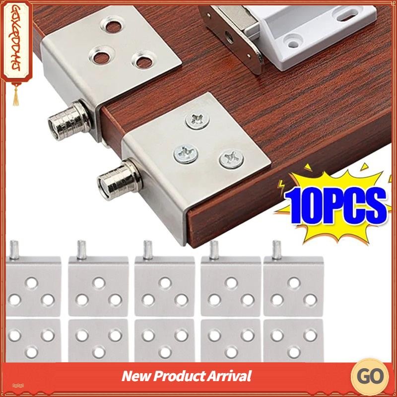10Pcs Concealed Hinges Cabinet Up and Down Door Pivot CT Corner Codes ...