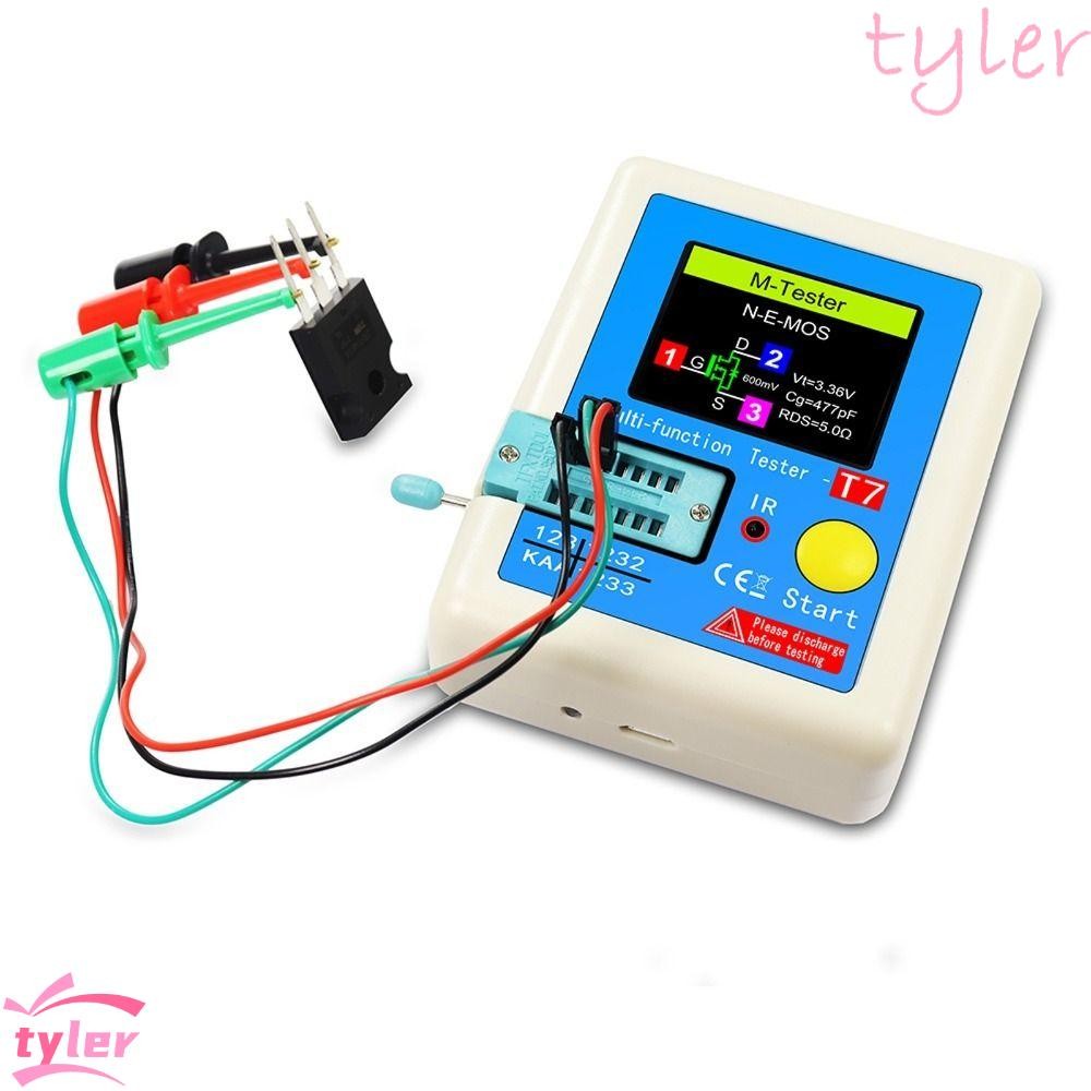 TYLER1 Transistor Meter, LCR-T7 Full Color Display Resistance Tester ...