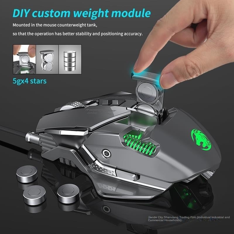 Mk300 Wired Mechanical Mouse Game Gaming Macro Programming Computer ...