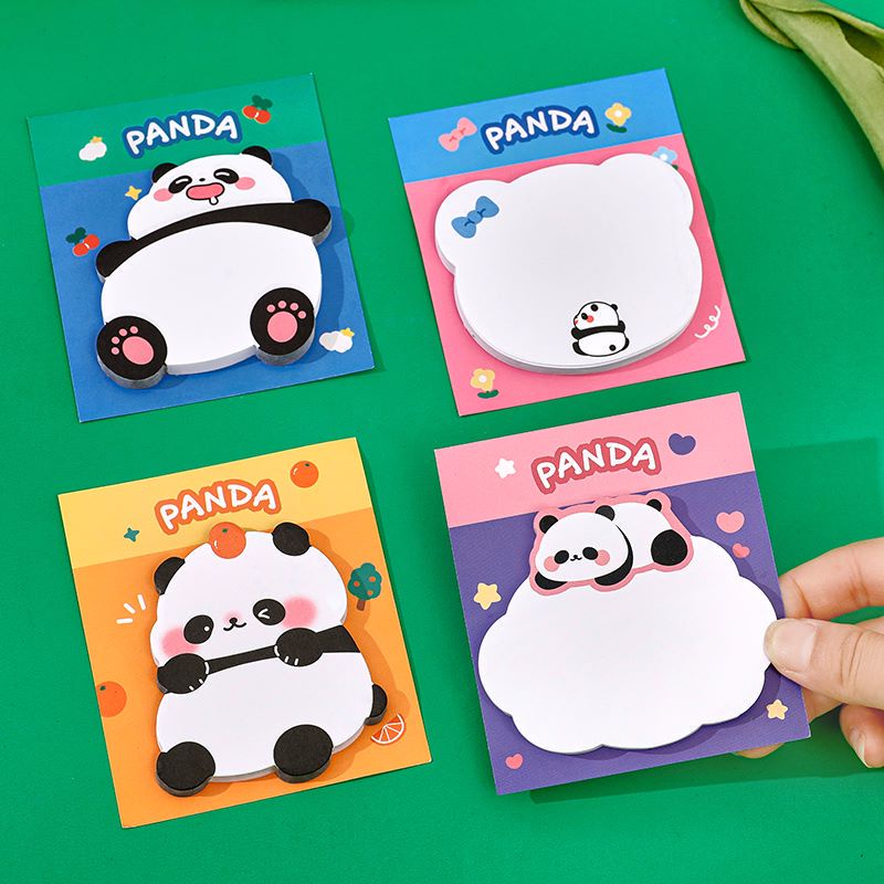 Cartoon Adhesive Cute Kawaii Panda Notes Notepad Memo Pad Office School ...