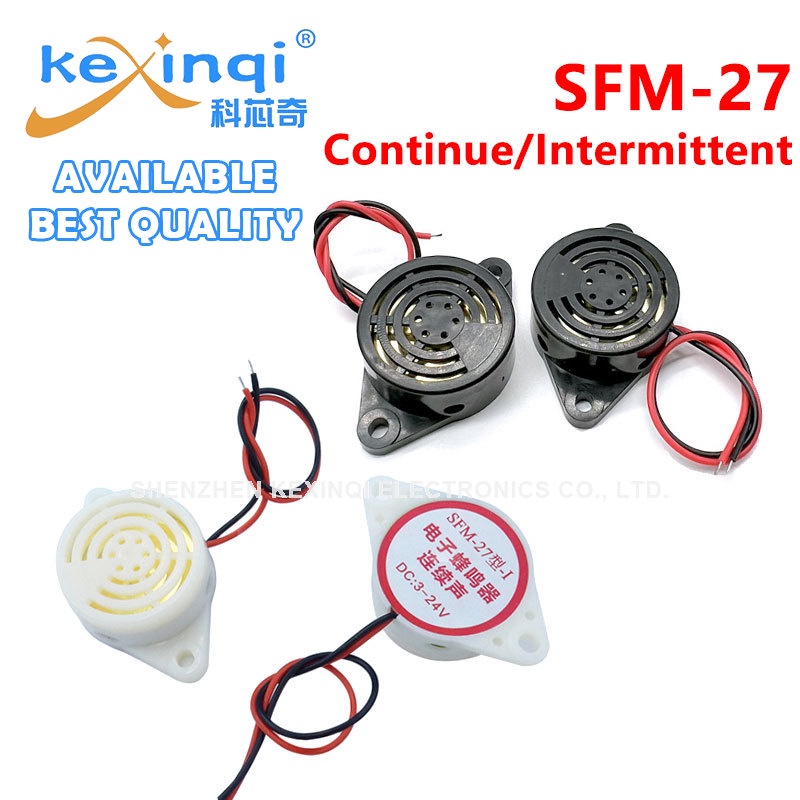 SFM-27 3015A /B Alarm High-decibel Buzzer 3-24V Continue Intermittent ...