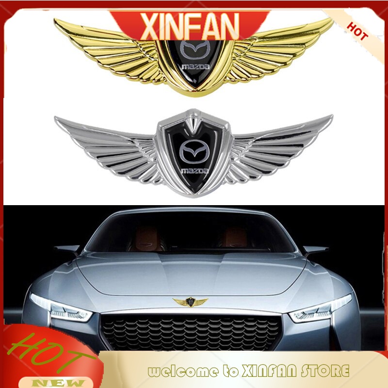 XINFAN For Mazda Car Front Hood Ornaments Bonnet Metal Decoration Logo ...