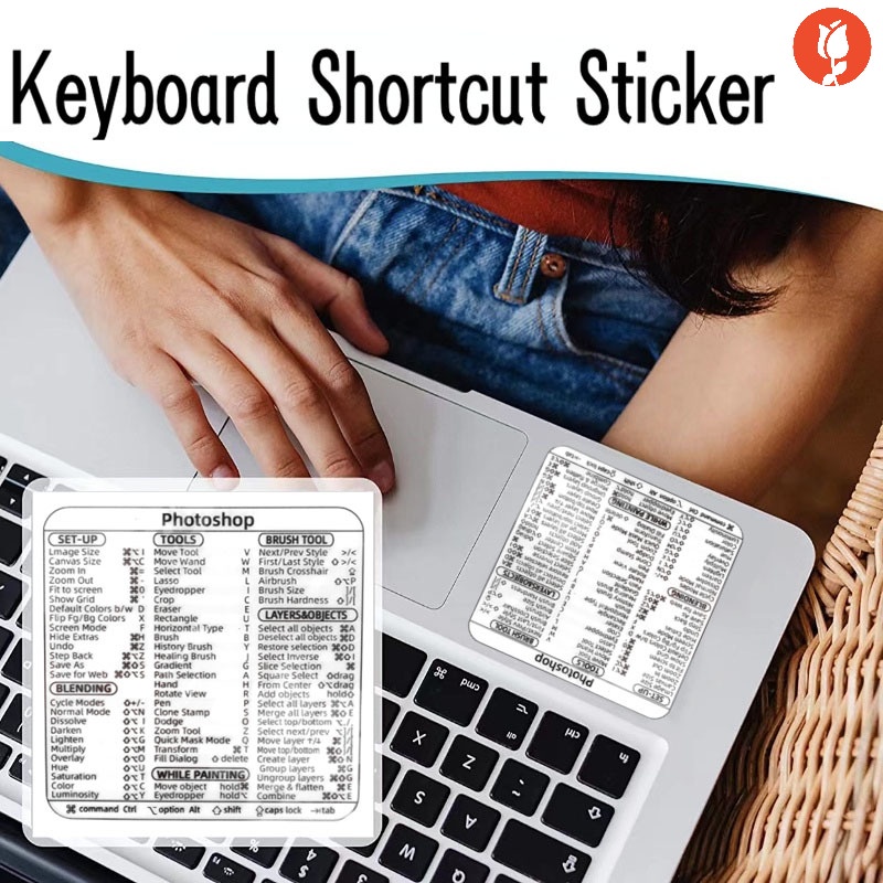 Practical Reference Keyboard Shortcut Stickers For Windows PC Computers ...