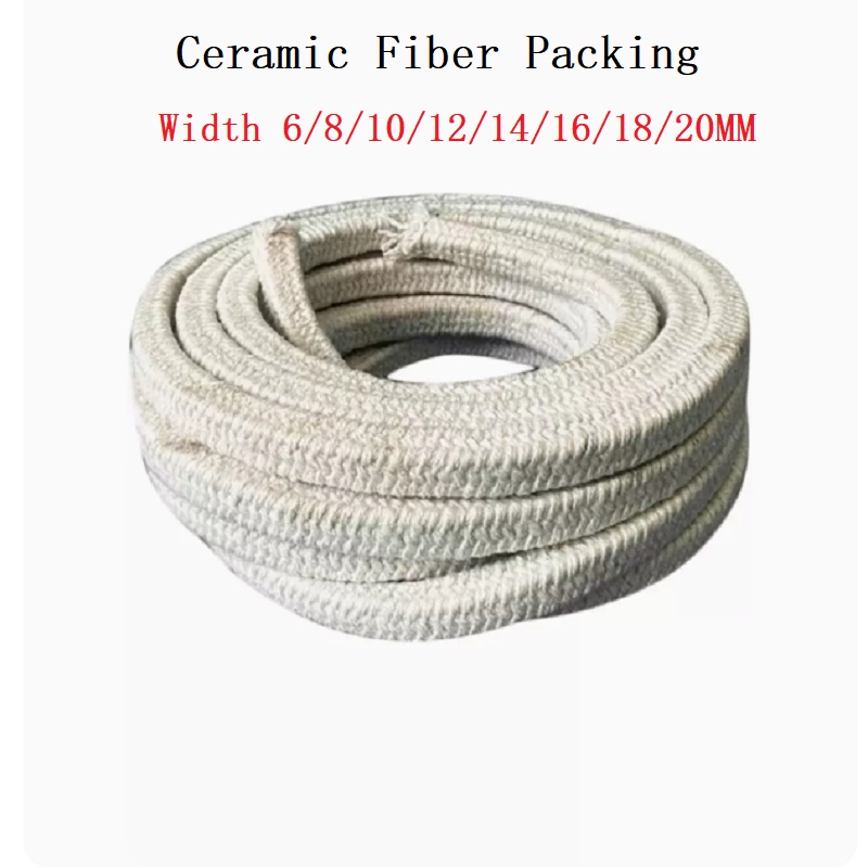 Ceramic Fiber Packing High-Temperature Sealing Strip Width 6/8/10/12/14 ...