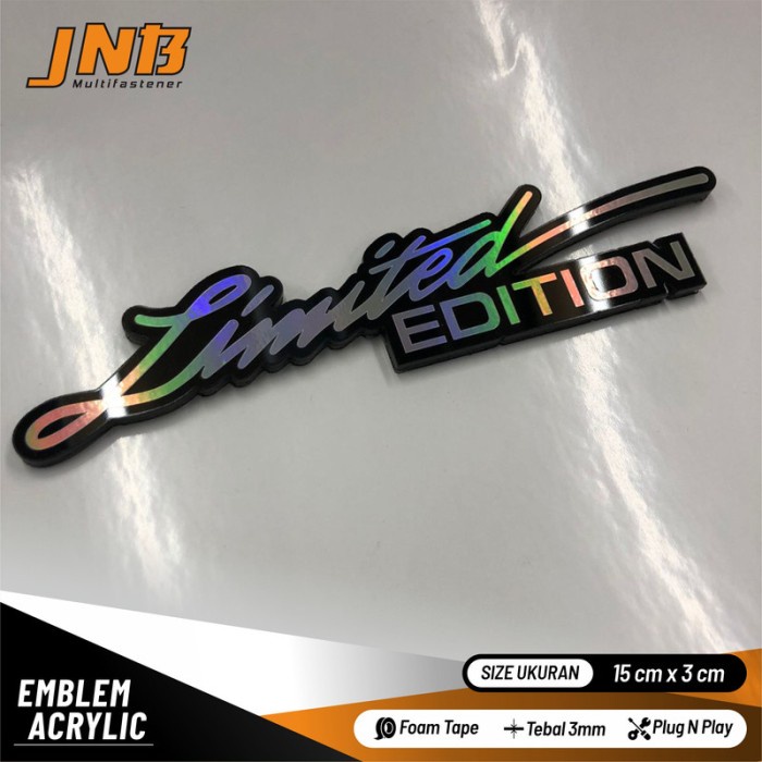 Limited Edition Acrylic Emblem 3D Embossed Logo | Shopee Philippines
