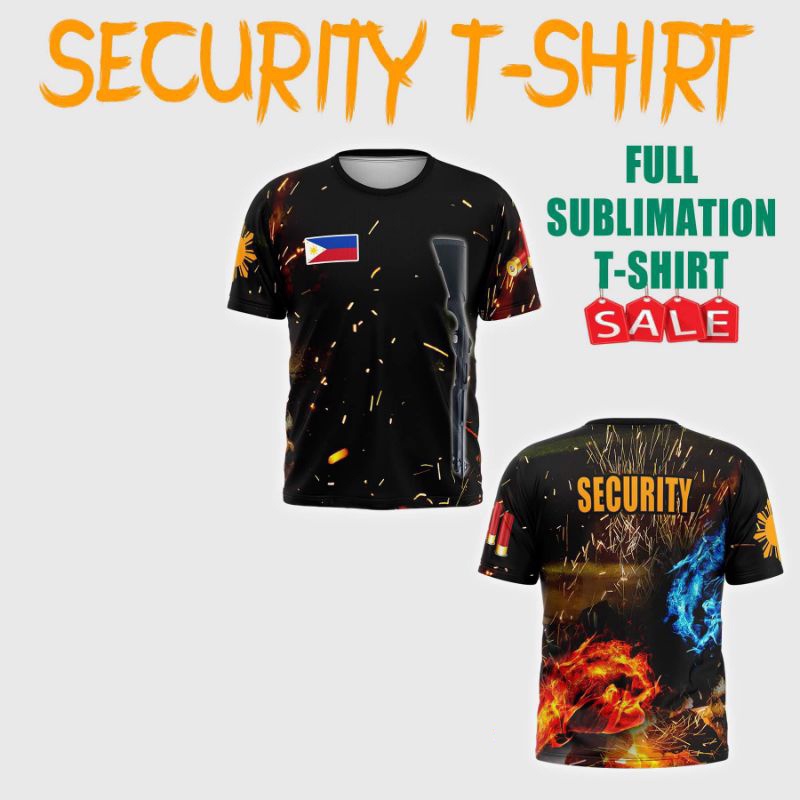 SECURITY T-SHIRT FULL SUBLIMATION | Shopee Philippines
