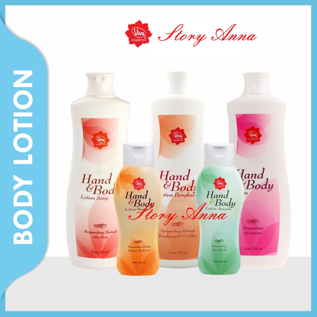 Viva Hand & Body Lotion All variants 100ml Jicama Greentea Mangir ...