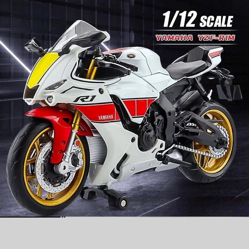 1/12 YAMAHA YZF-R1M Toy Motorcycle RMZ City Diecast Metal Model 1:12 ...
