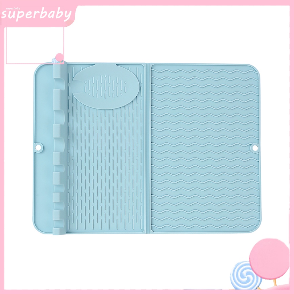 (Superbaby) Dish Drying Mat Multifunctional 7 Convex Racks Thick ...