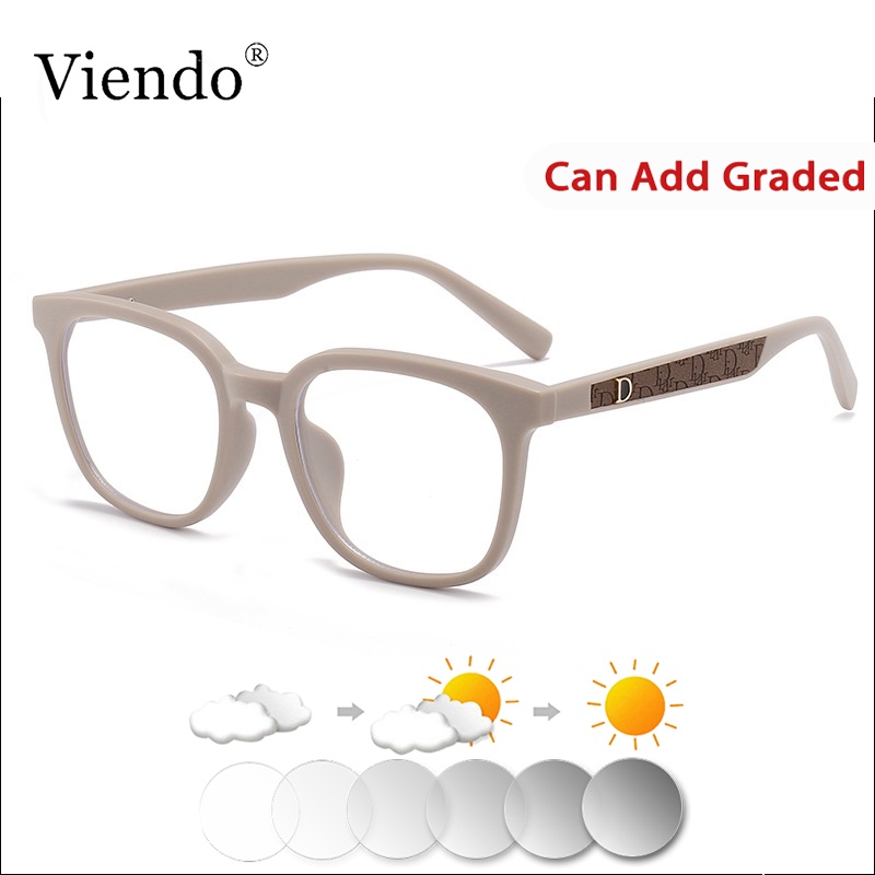 VIENDO Photochromic Anti Radiation Computer Glasses With Grade Women ...