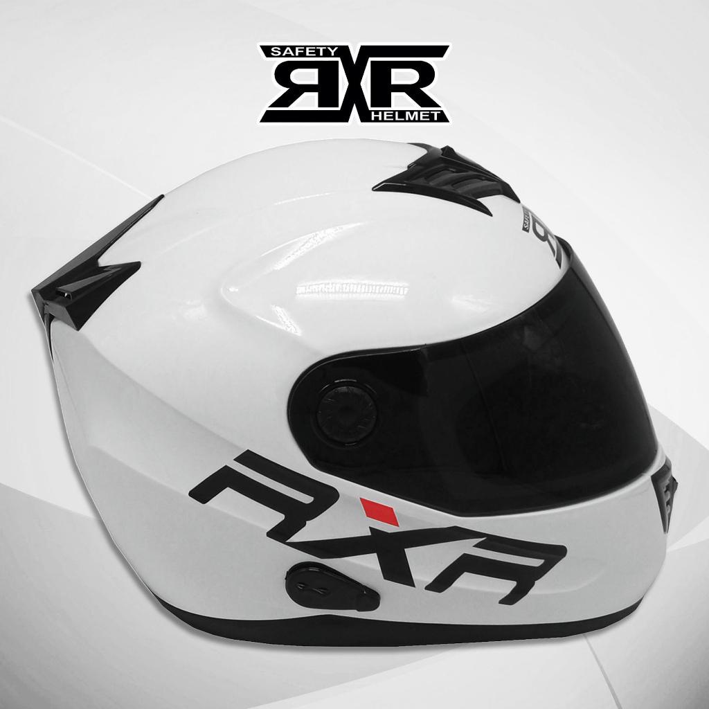 RXR Motorcycle Helmet Full Face Tinted Visor with ICC Sticker 691-2 ...