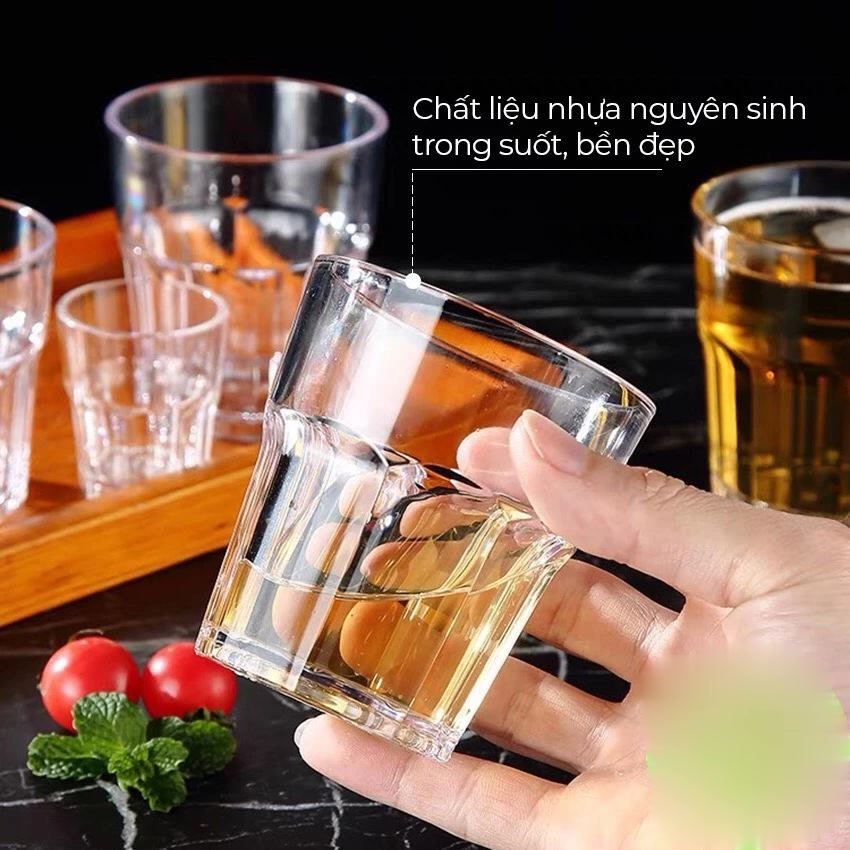Meka stone clear plastic cups and cups 180ml/200ml Viet Nhat (MS: 6268/ ...