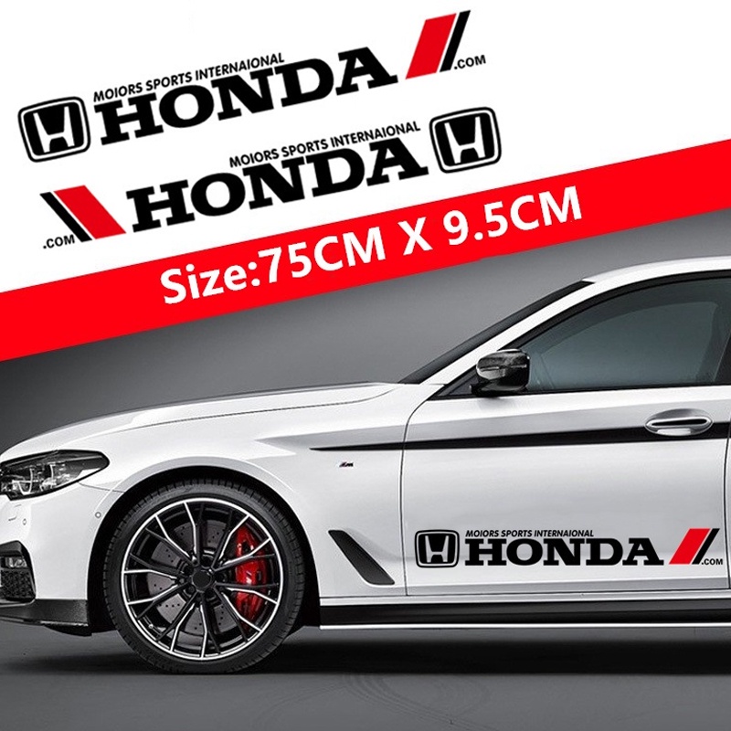 Honda Car Waterproof Anti-scratch Stickers Door Side Body Decor Decals ...