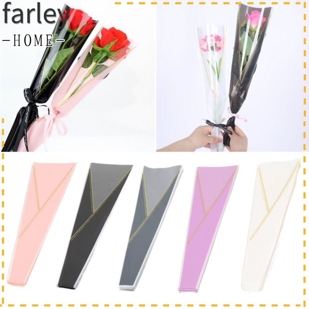 FARLEY 50pcs Flower Wrapping Bag, Single Rose Cone Shape Single Rose ...