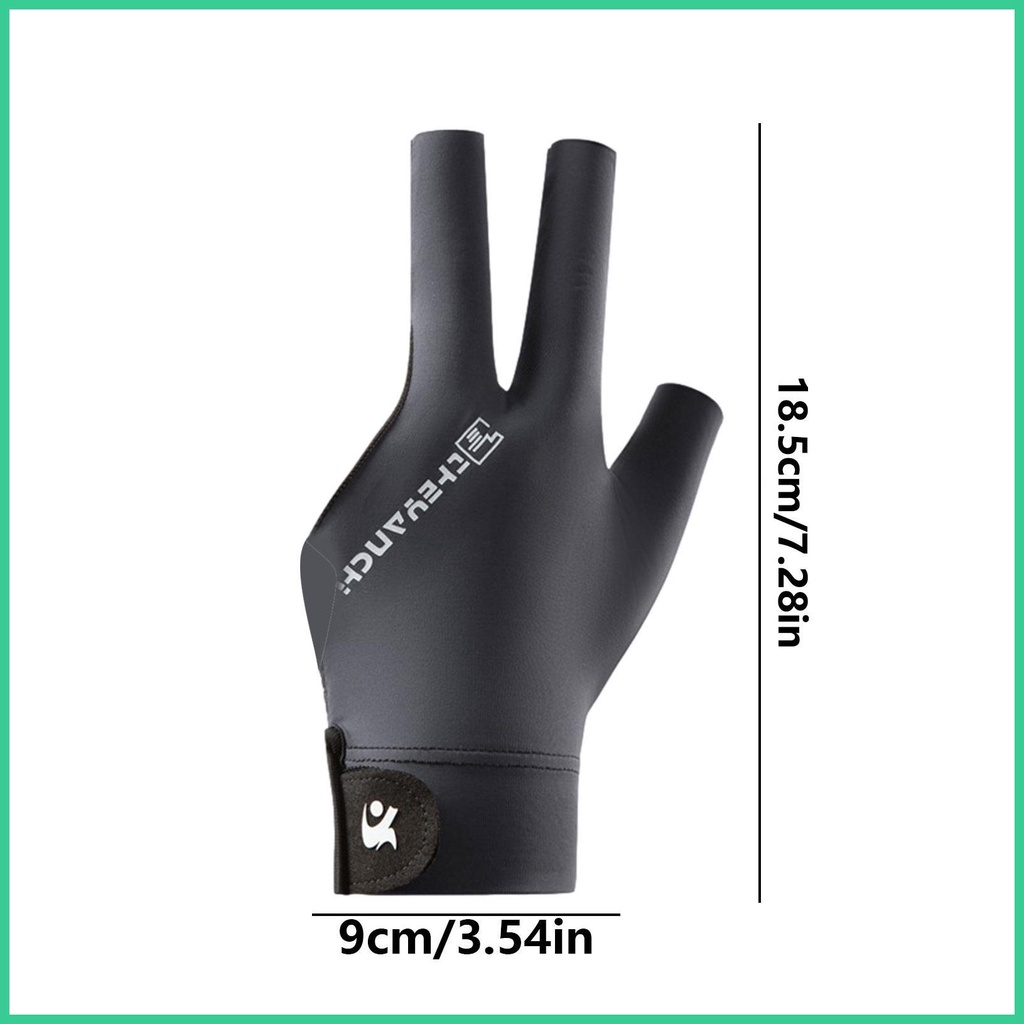 Three Finger Pool Gloves Billiards Breathable Women 3 Finger Snooker ...