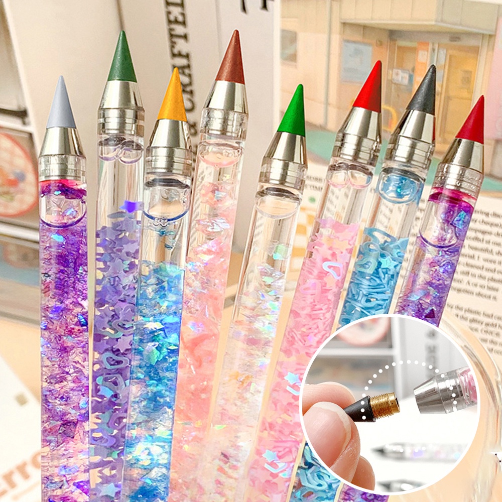 Colorful Unlimited Writing Pencil Without Sharpening Pencils Detachable ...