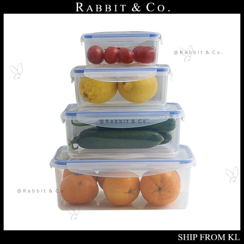 R&C FINEX Tempered Glass Airtight High Heat Resistant Glass Container ...