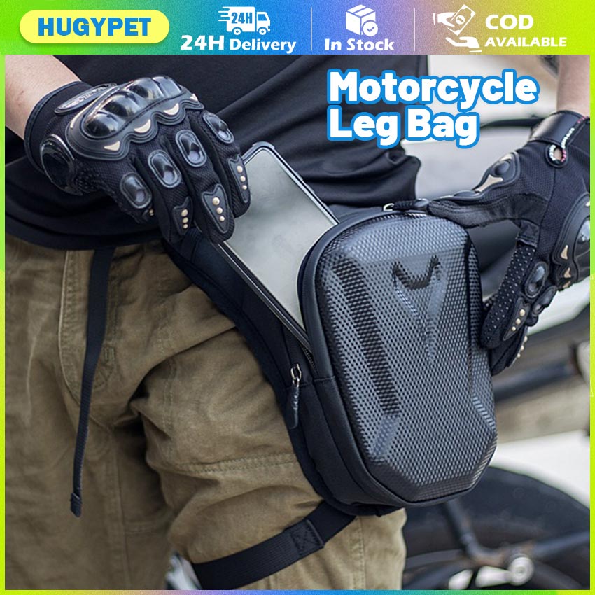 Motorcycle Leg Side Bag Hard Shell Outdoor Waist Pack Motorbike Hip Bum ...