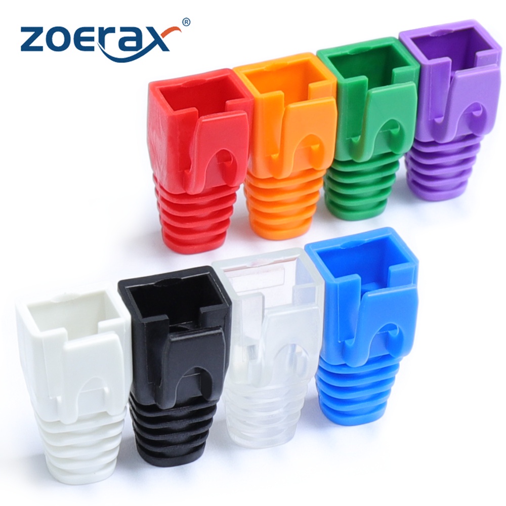 ZoeRax 50PCS RJ45 Ethernet Network Cable Strain Relief Boots Connector ...
