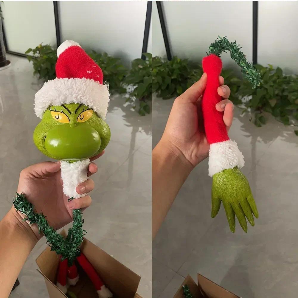 Christmas Grinch Legs Monster Grinch Head And Legs Set Decoration ...