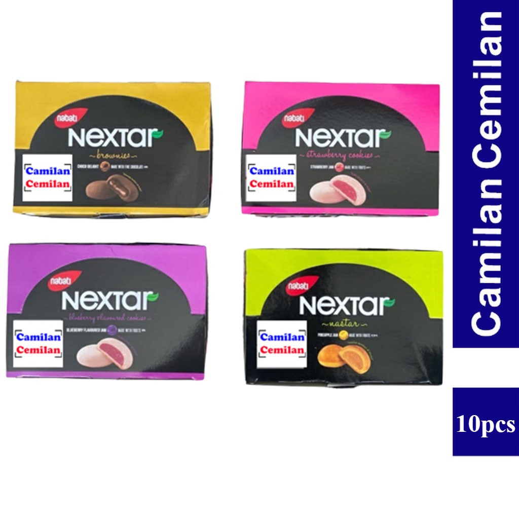 Nabati Nextar Choco Brownies Nastar Pineapple Box contains 10 pcs x 34 ...