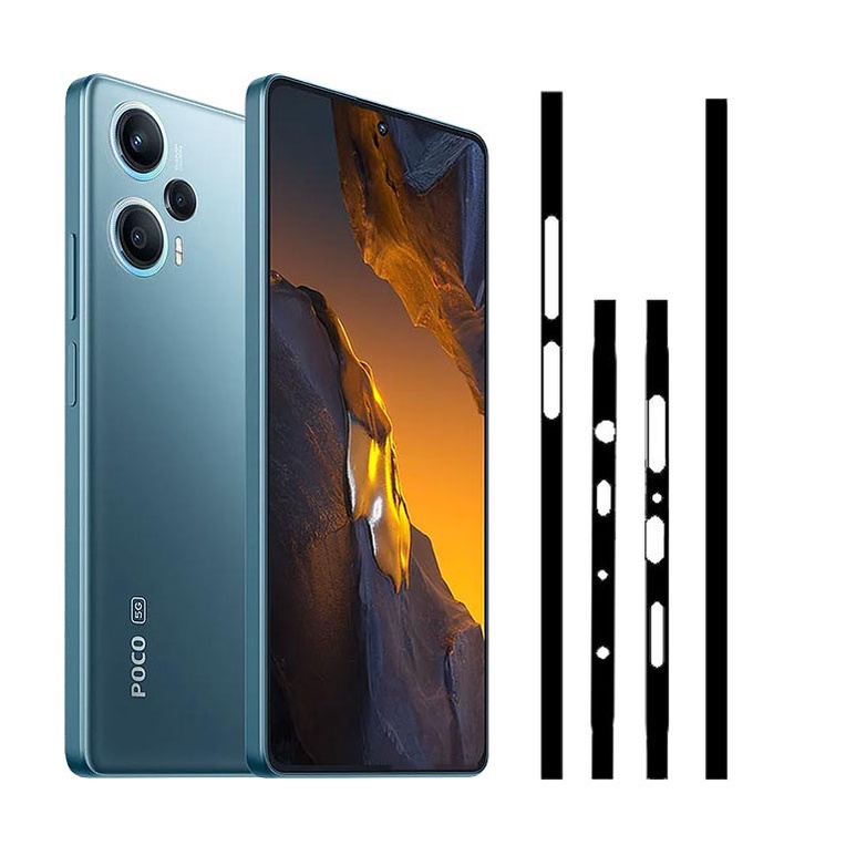 Plain Color Side Skin for Xiaomi POCO F5 / X6 F6 Pro Frame Screen ...