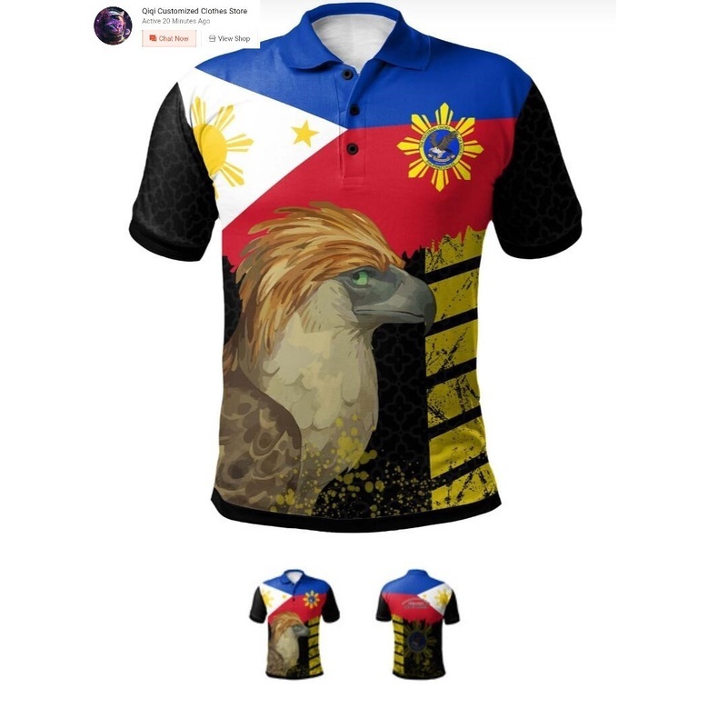 Philippines Polo Shirt - Philippine Eagles Filipino Flag Polo Shirt NO ...