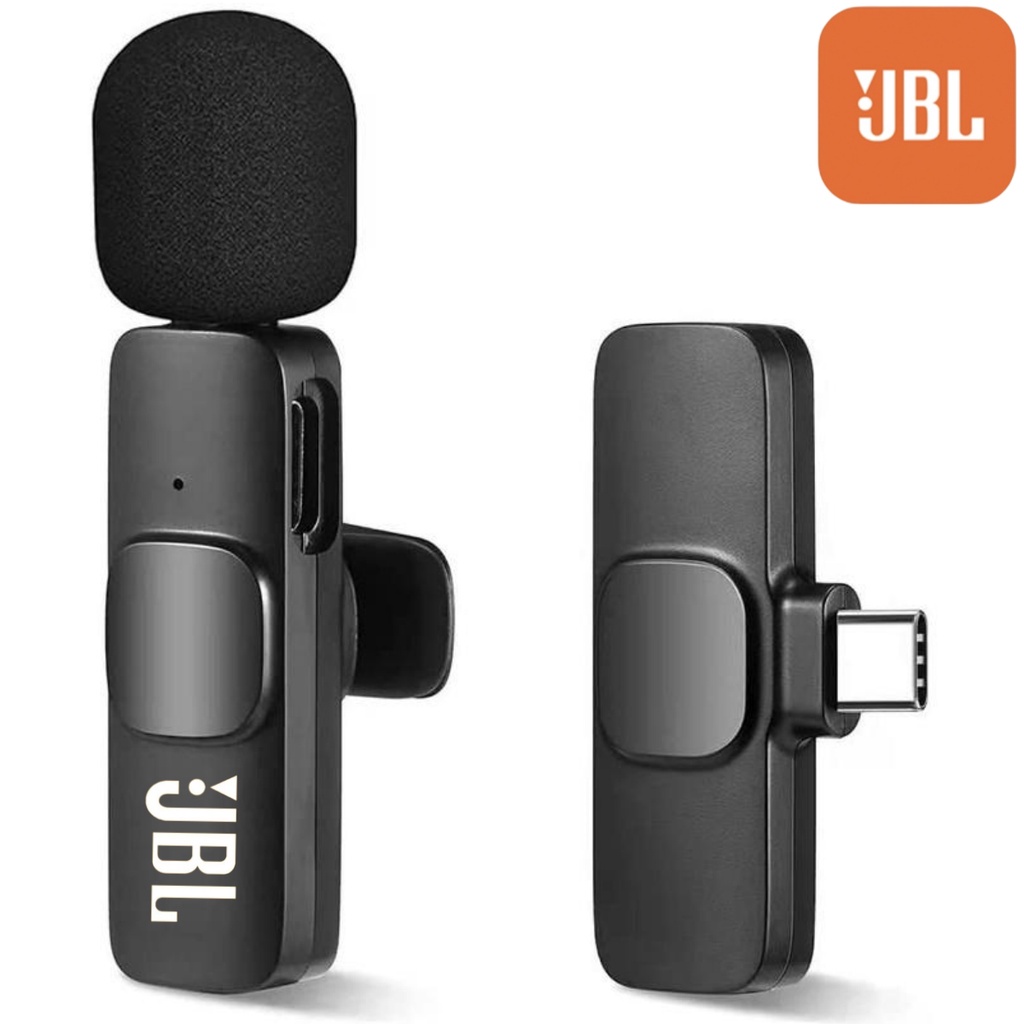 Wireless Lavalier Microphone Bluetooth Lapel Mic Audio Mini Cellphone ...