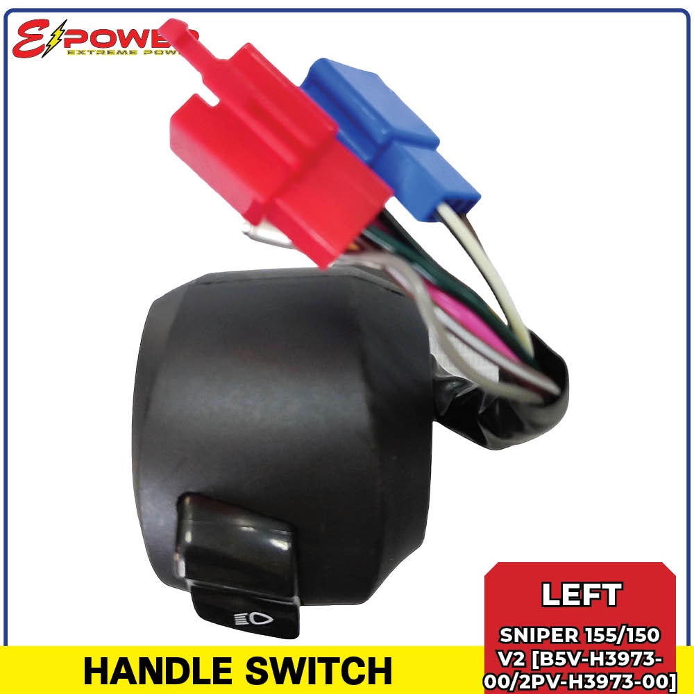 E-POWER SNIPER 155/150 V2 Motorcycle Handle Control Switch (Left) [B5V ...