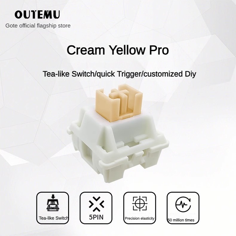 OUTEMU Peach Switch V3 Lime Switch V3 Customization Mechanical Keyboard ...