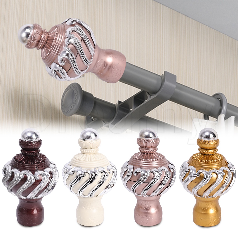 Curtain Roman Rod Head - Curtain Plug Head - European Style - Pole Rod ...