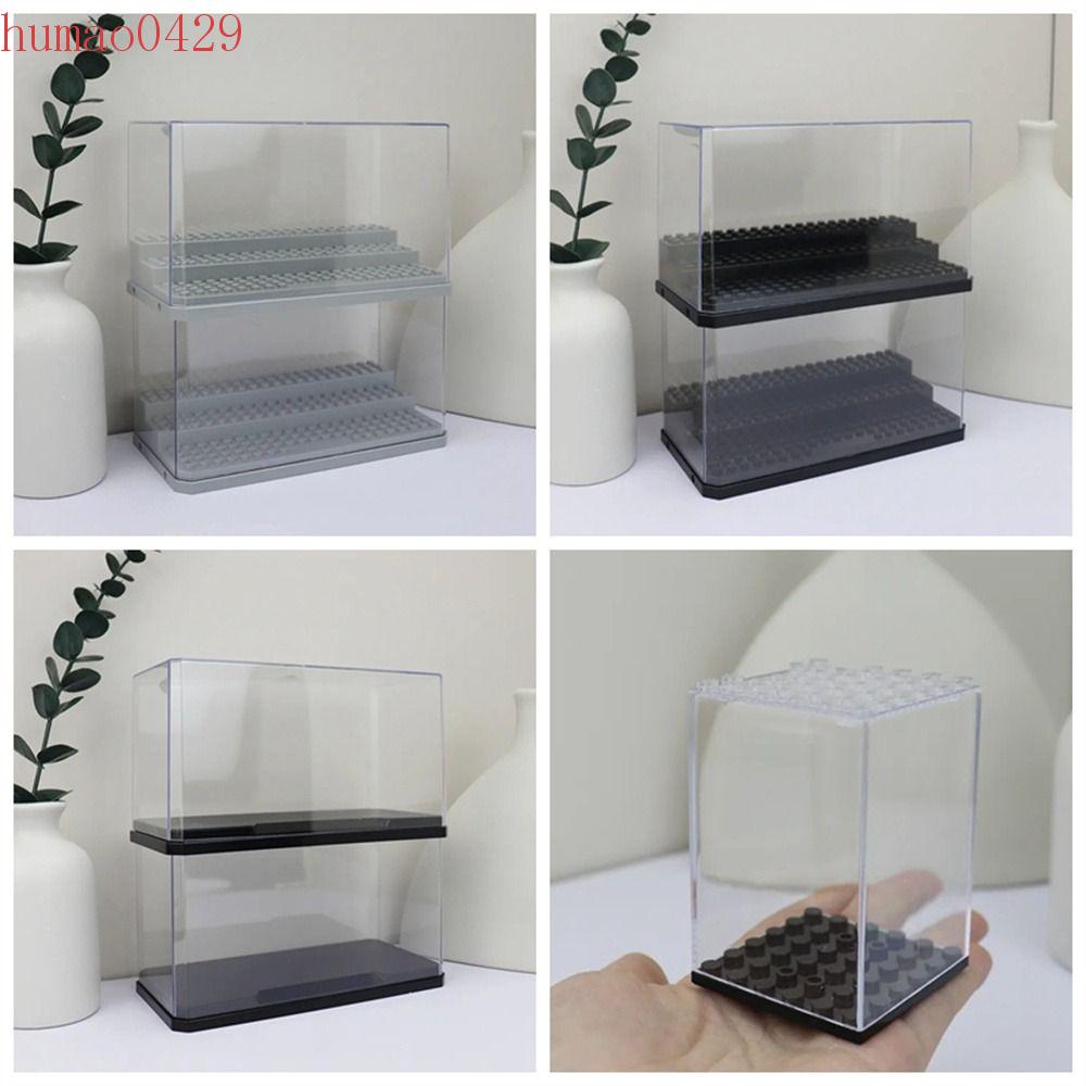 HUMAO Building Blocks Display Box, 3 Steps Dustproof Car Model Show ...