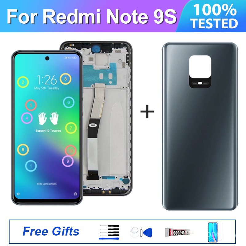 Display For Xiaomi Redmi Note 9S / Note 9 Pro LCD Touch Screen Assembly ...