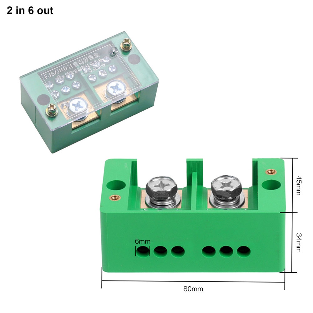 Single Phase 60A Wire Terminal Box Connector Block Junction Box Distribution Box | Shopee ...