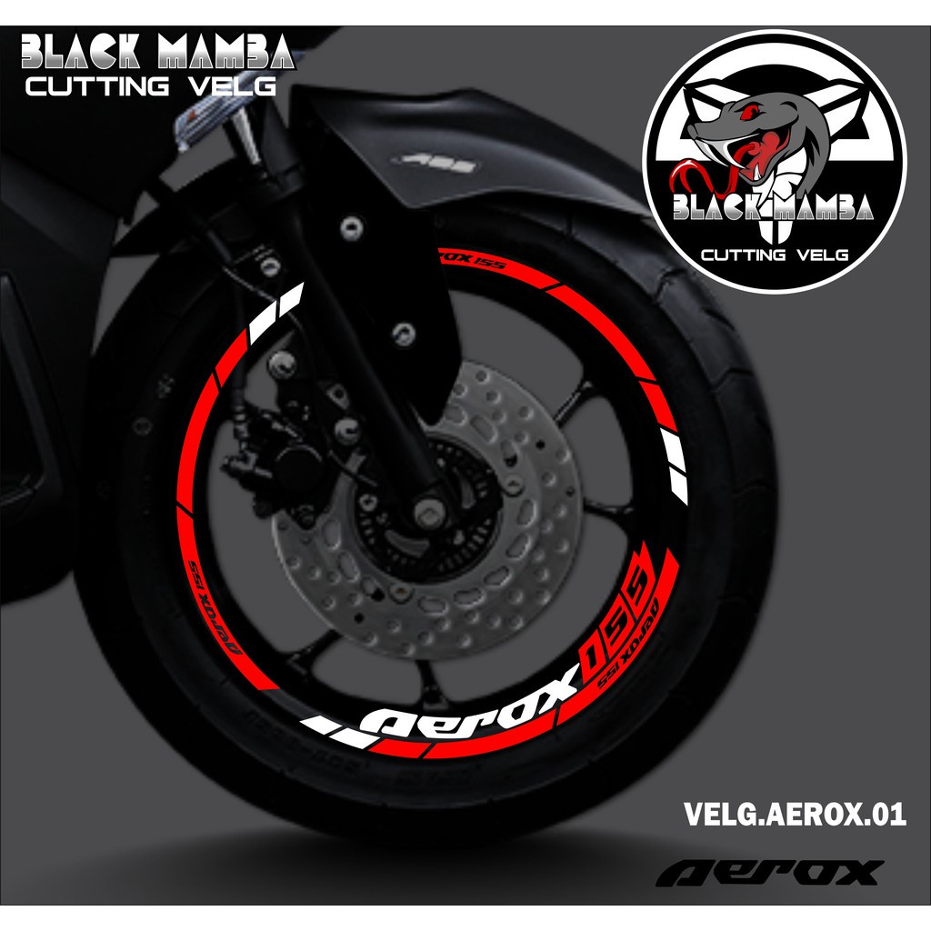 Aerox Rim CUTTING STICKER - STICKER LIS LIST Variation Tire/VELG YAMAHA ...