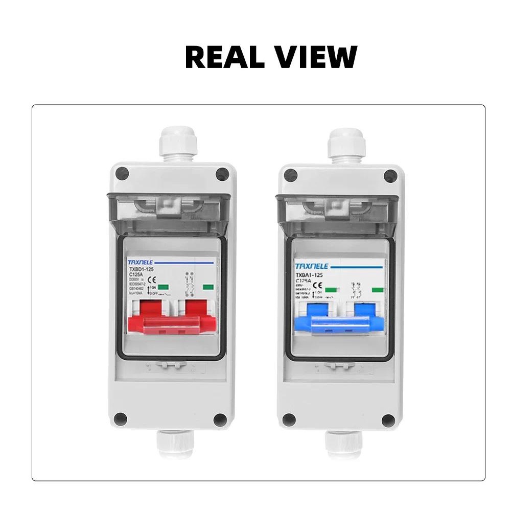 Waterproof Distribution Box AC DC Solar Circuit Breaker MCB Junction ...