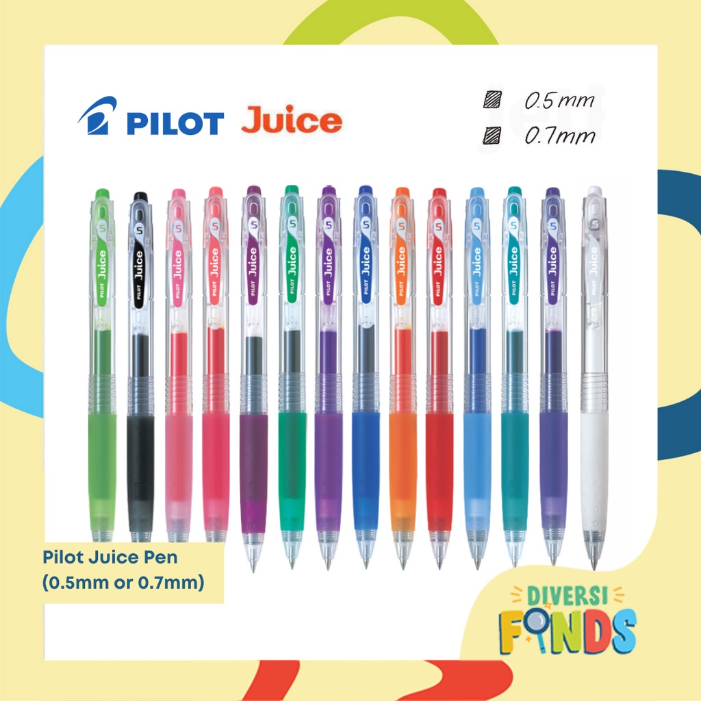 Pilot Juice Juice Gel Pen - 0.5mm and 0.7mm - Assorted Color ...