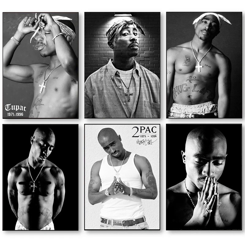Rap Legend 2PAC Poster Tupac Singer Canvas Prints Painting HiP Hop ...