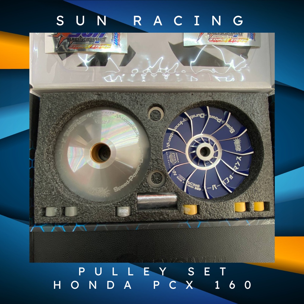 Sun racing pulley set for honda pcx 160 WITH FLYBALL | Shopee Philippines