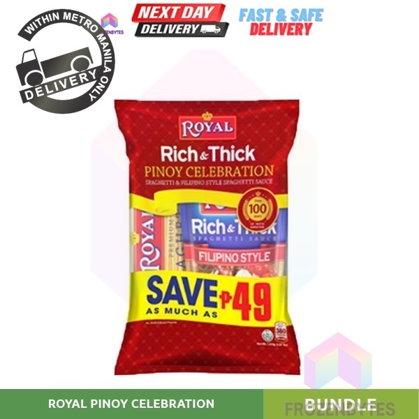 ROYAL Pinoy Celebration (ROYAL Spaghetti Pasta 800g + ROYAL Filipino ...
