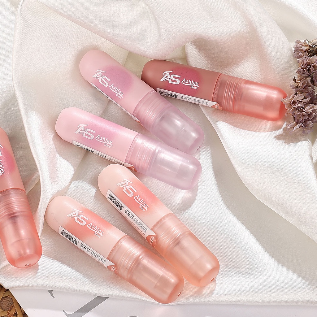 Ashley Shine Lipstick Moisturizing Shine Shimmer Lipstick Non-stick Cup ...