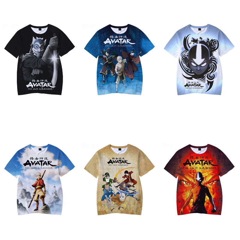 Summer New Avatar The Last Airbender T-Shirt Anime 3D Print Streetwear ...
