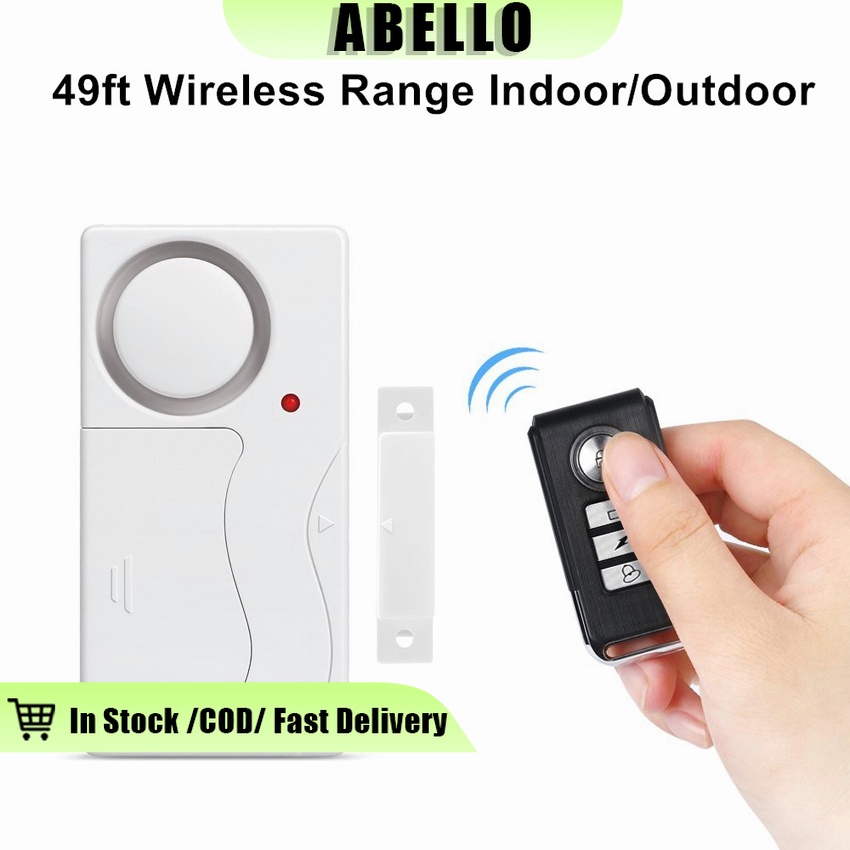 113dB Wireless Remote Control Door Window Entry Alarm Continuous Alarm ...