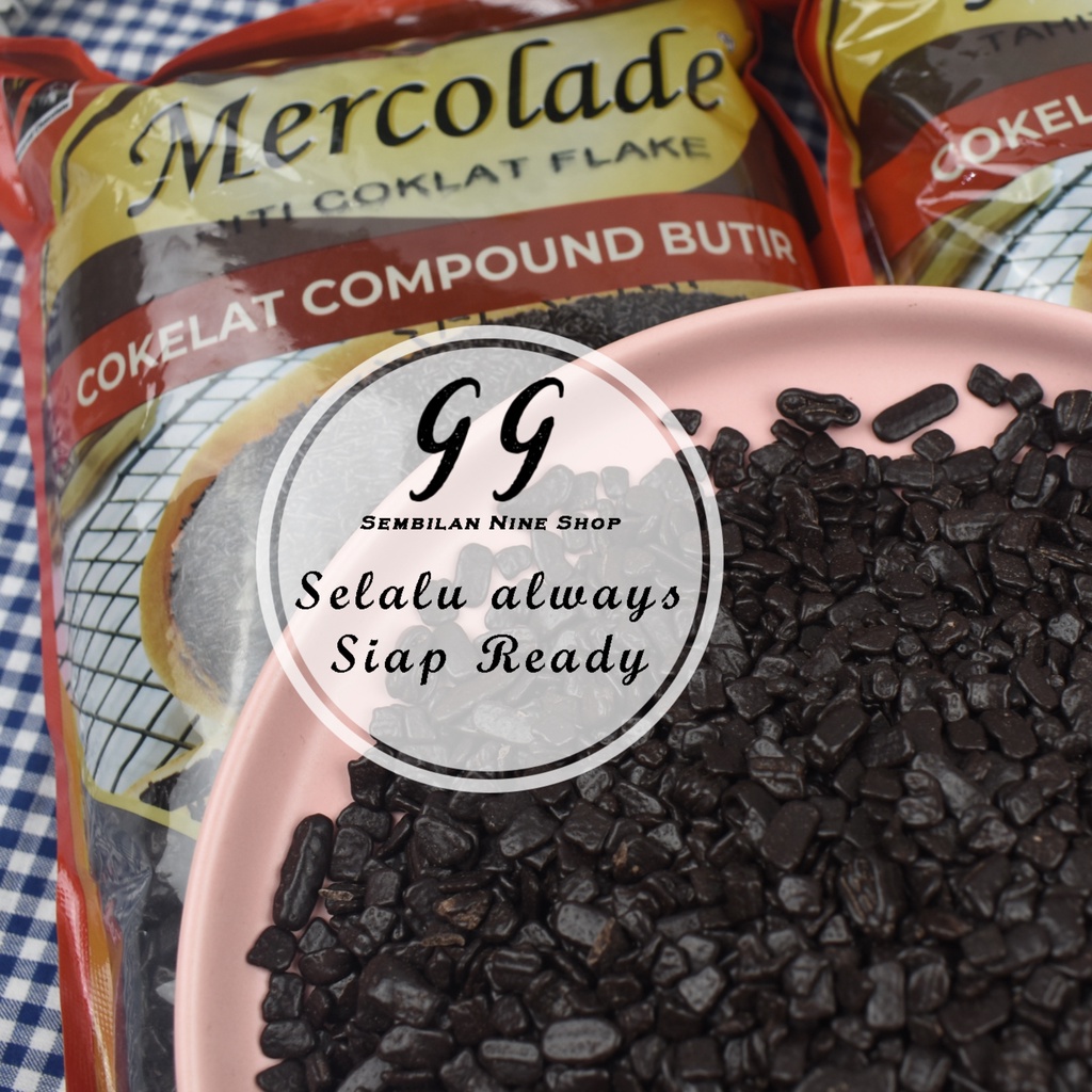 Mercolade 250gram TAHITI Dark Chocolate Flakes Chocolate Chips | Shopee ...