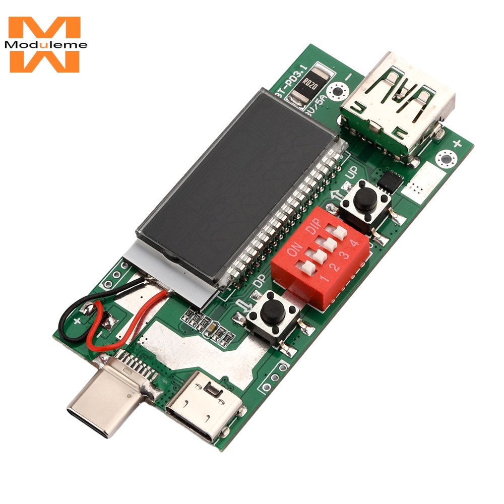 USB C PD DC Voltage Trigger Test Module 28V-5A Adjustable Power 5A 140W ...